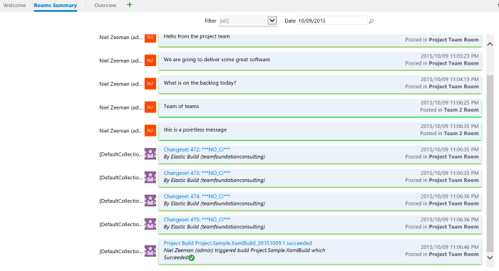 Dev: Team Room Summary - Visual Studio Marketplace